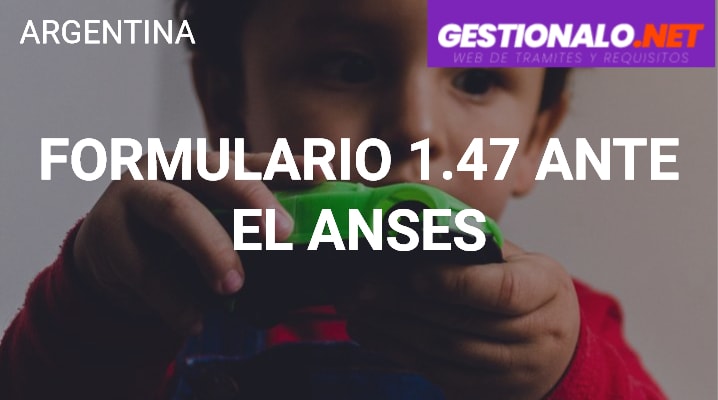 ᐈ Formulario 1.47 ante el ANSES 【Cómo es, Llenado y MÁS】